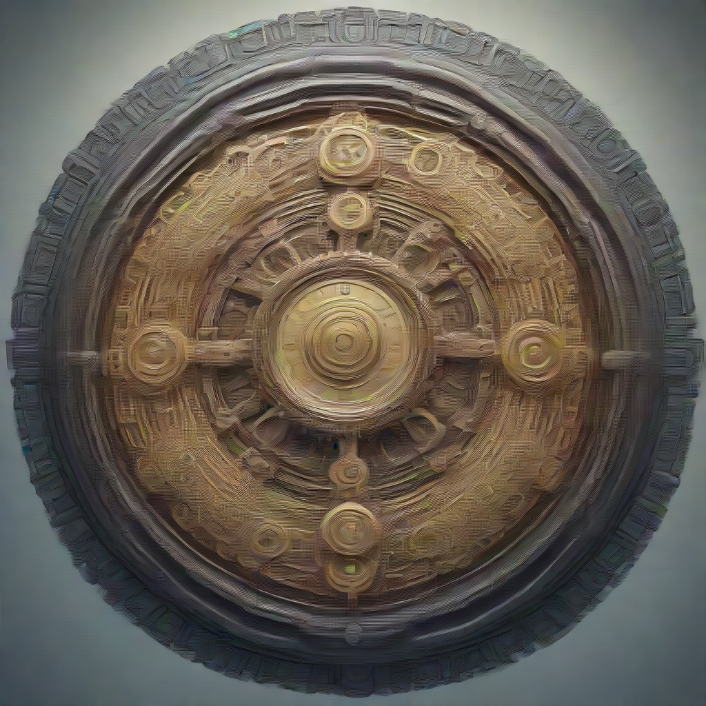 "a complex lock made of interlocking gears where the clockwork gears ...