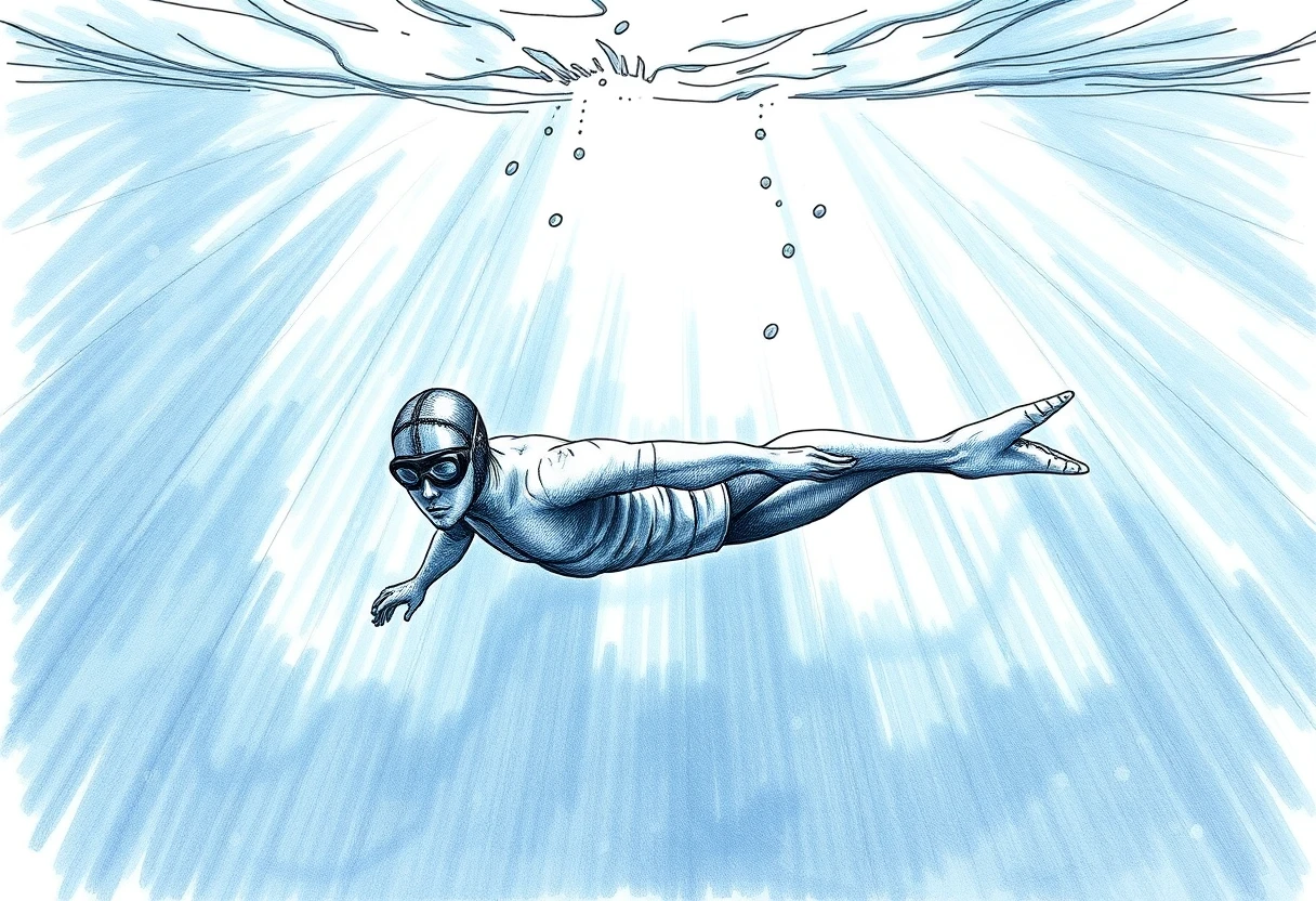"a deep sea swimmer in the ocean sketch color" | HackerNoon