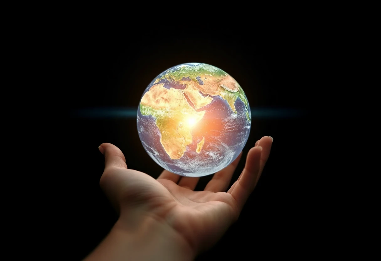 "a holographic earth in the palm of my hand" | HackerNoon