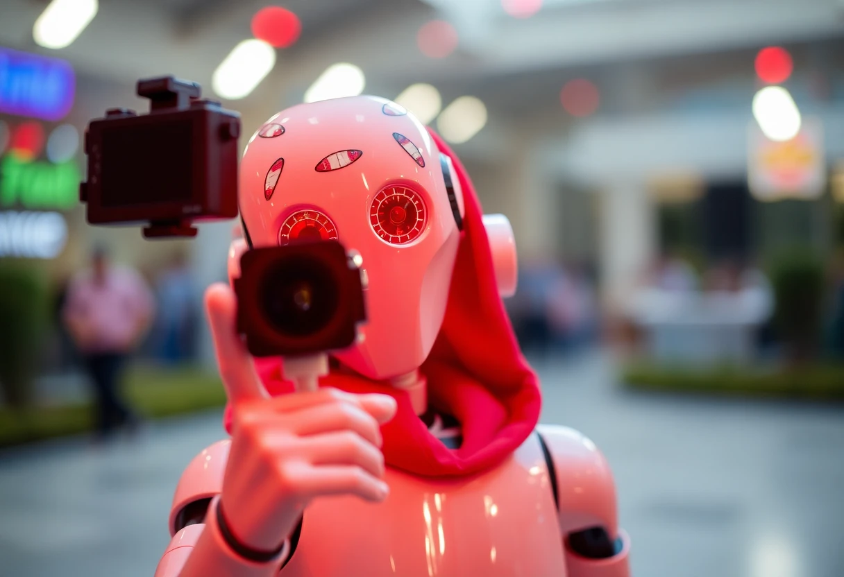 "a humanoid saying "lights, camera, action!"" | HackerNoon