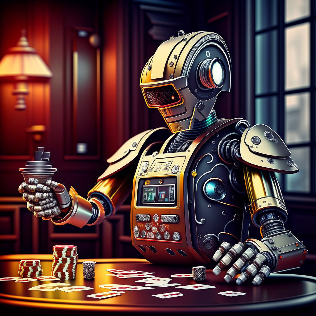 "a robot playing poker" | HackerNoon