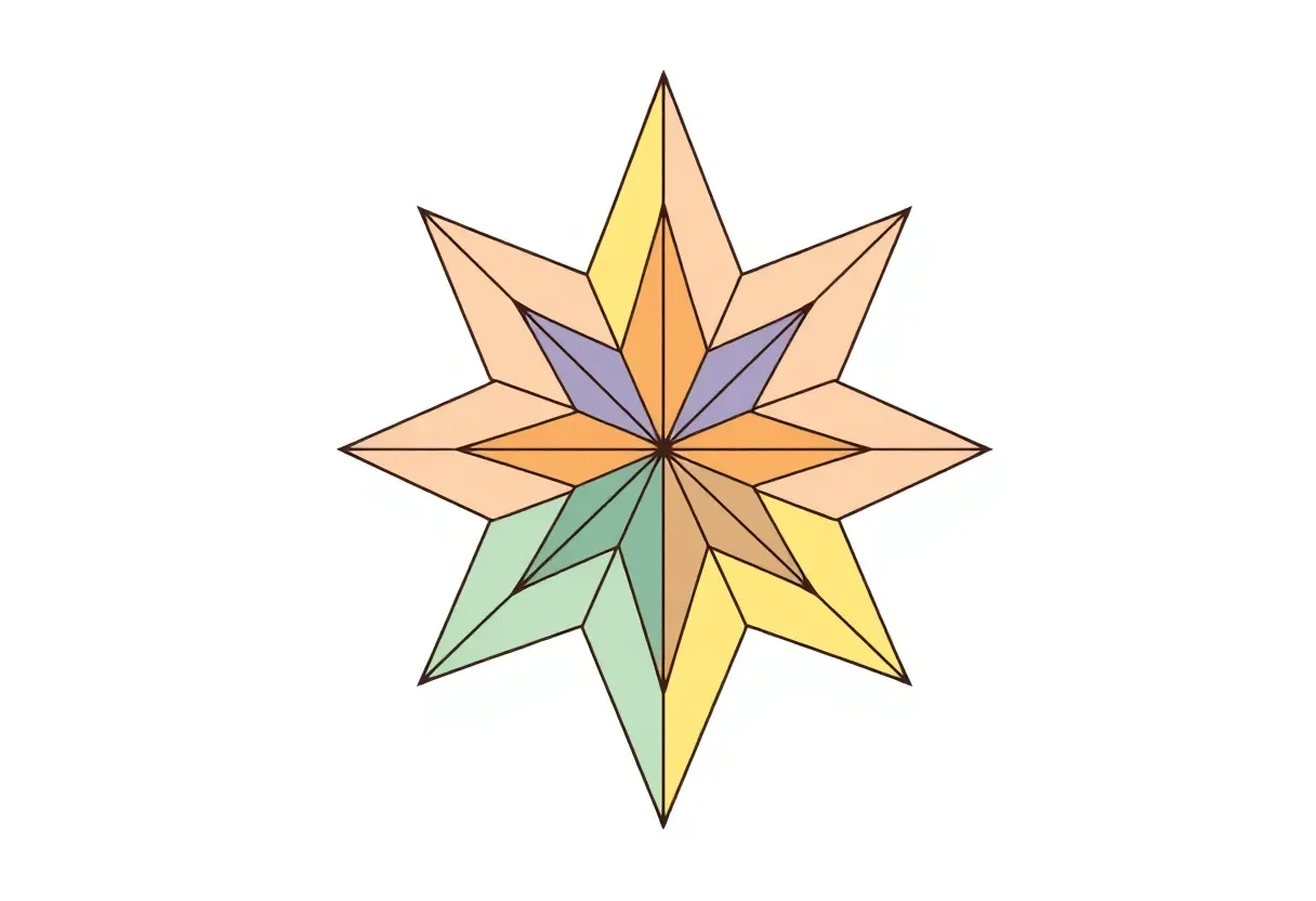 "a six sided star sketch color" | HackerNoon