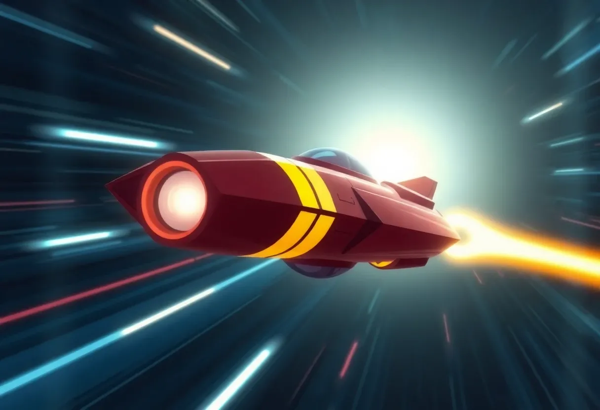 "a spaceship going at the speed of light animated" | HackerNoon