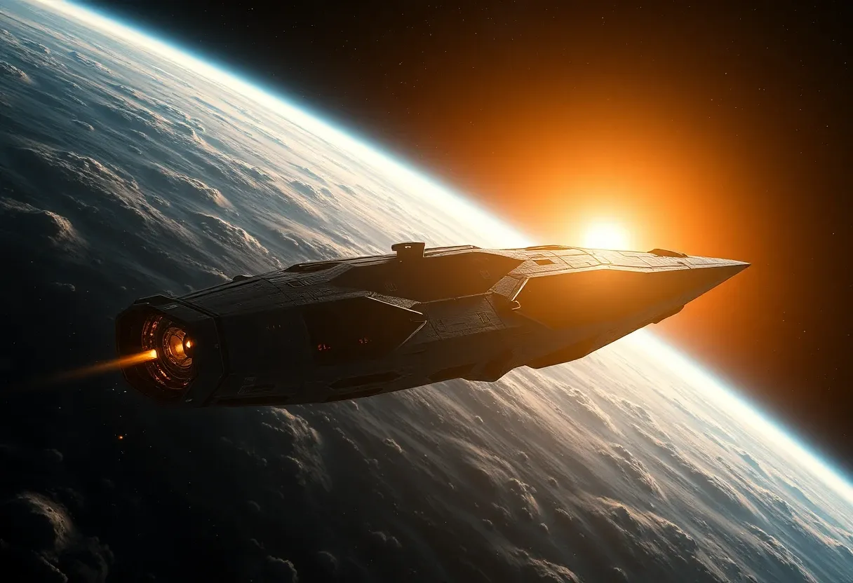 "a spaceship struggling to leave the atmosphere" | HackerNoon