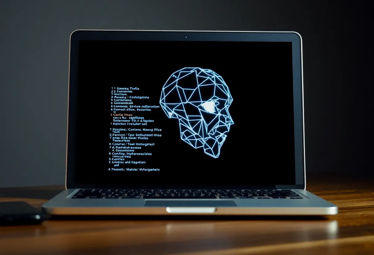 "ai algorithm on a laptop screen" | HackerNoon