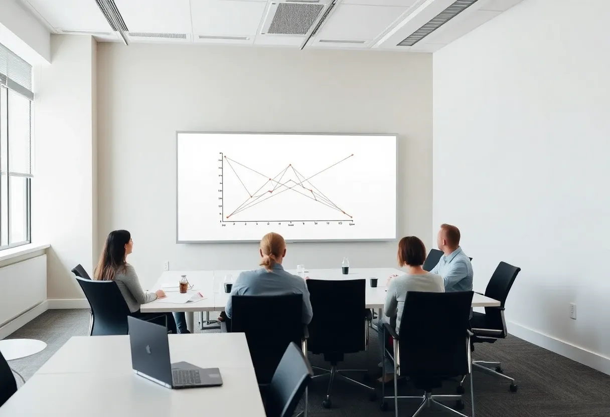 "an arbitrary graph, displayed on a white board in a full meeting room" | HackerNoon
