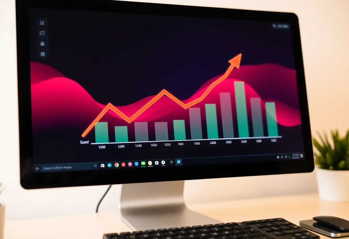 "an economic inflation model on a computer screen" | HackerNoon