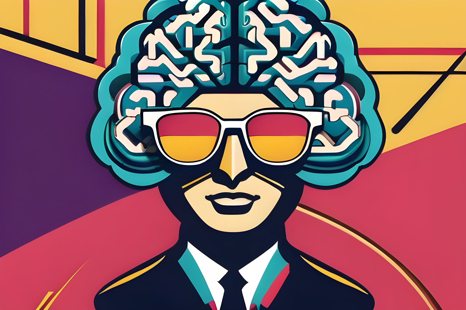  brain Wearing Glasses HackerNoon
