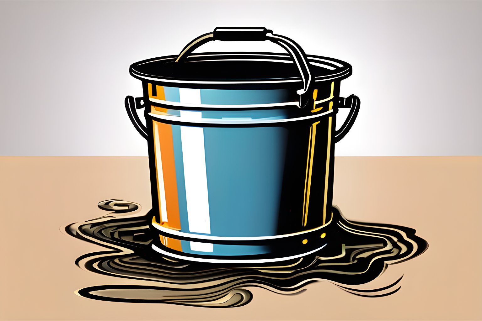 "Illustrate a bucket of boiling water" | HackerNoon