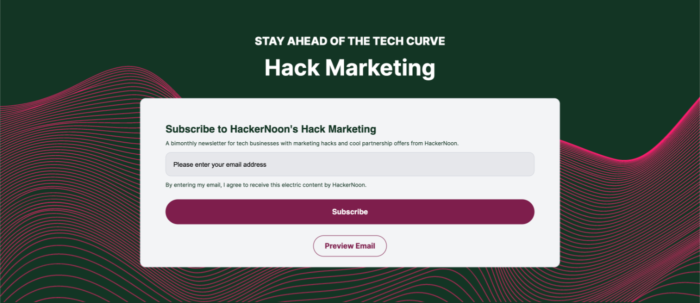Subscribe to HackerNoon's Hack Marketing Newsletter | HackerNoon