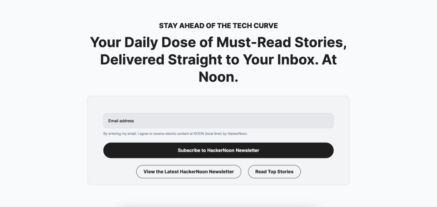 Subscribe To Hackernoon Newsletter Hackernoon 6945