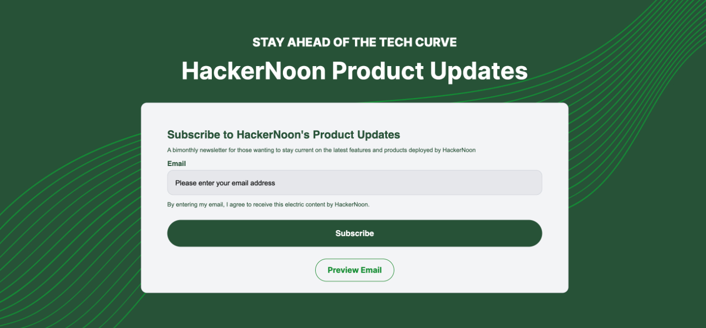 Subscribe To Hackernoons Product Updates Hackernoon