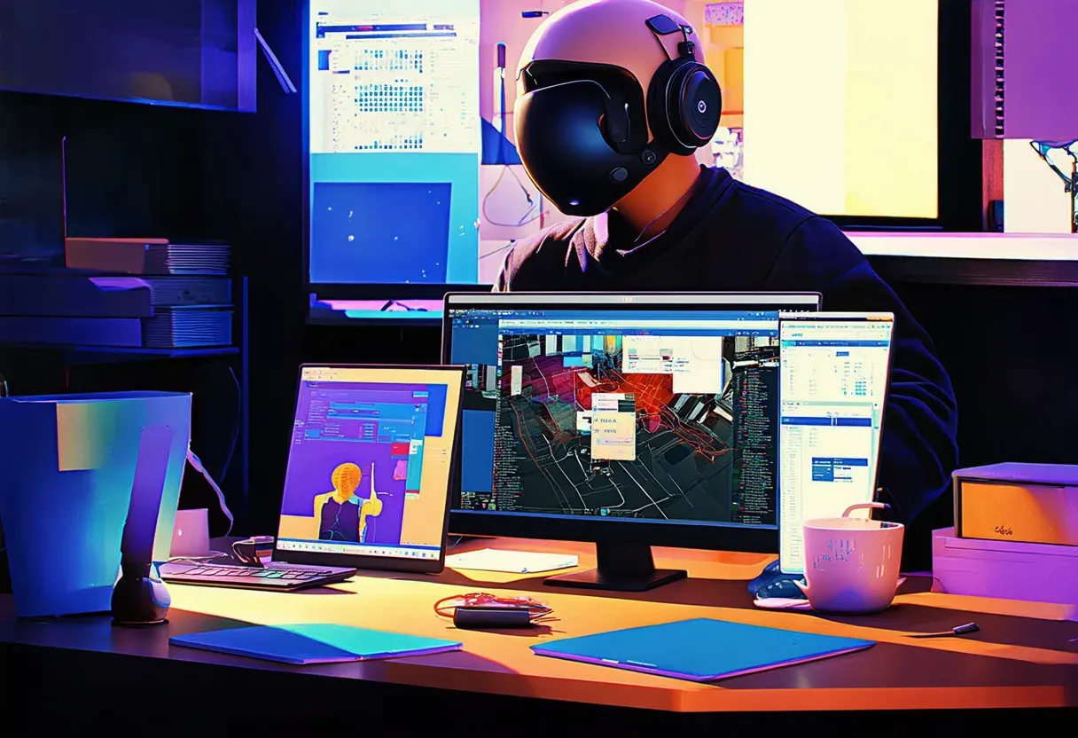 "make an illustration representing AI agents" | HackerNoon