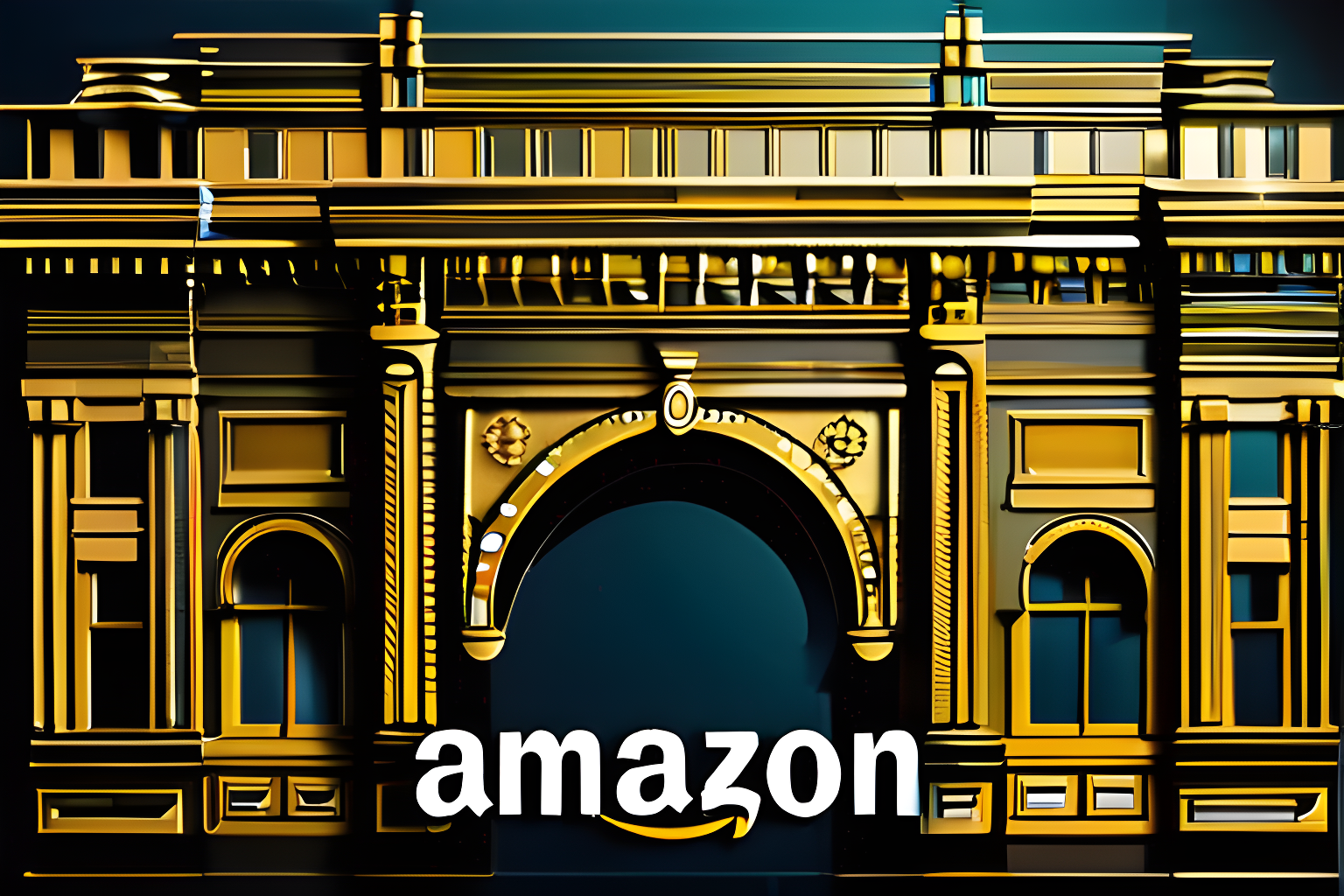 "The Amazon logo. award-winning, professional, highly detailed ...