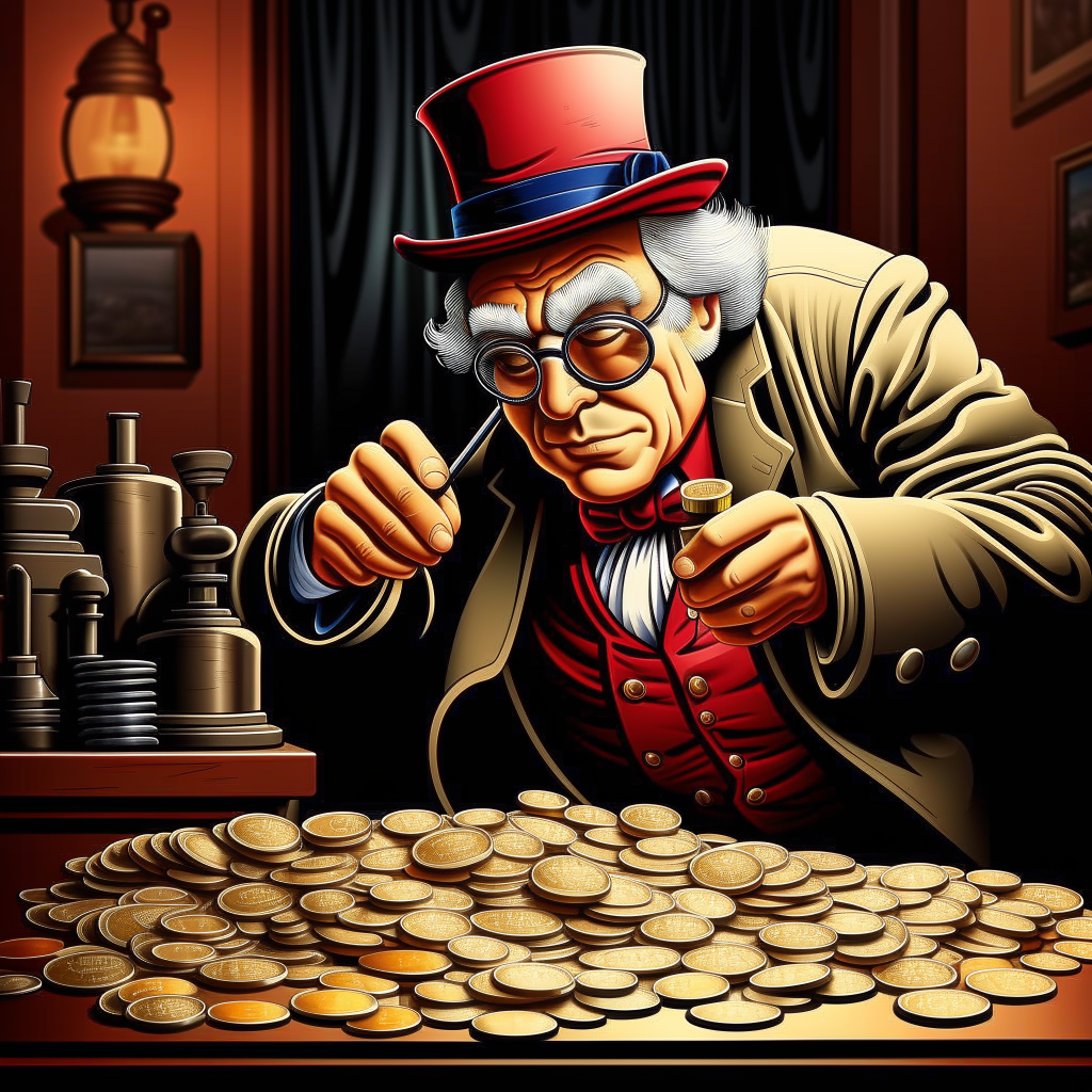 "uncle sam inspecting coins with a magnifying glass" | HackerNoon