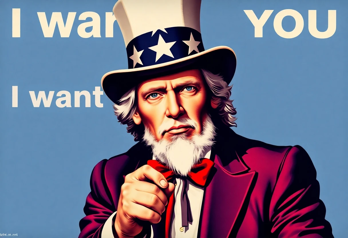 "Use Uncle Sam "I want you" recruiting poster and put Trump's face" | HackerNoon